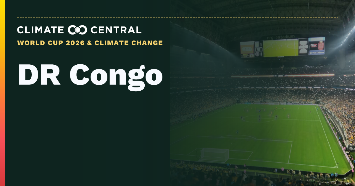 DR Congo performance-impairing heat | World Cup 2026 Climate Tracker